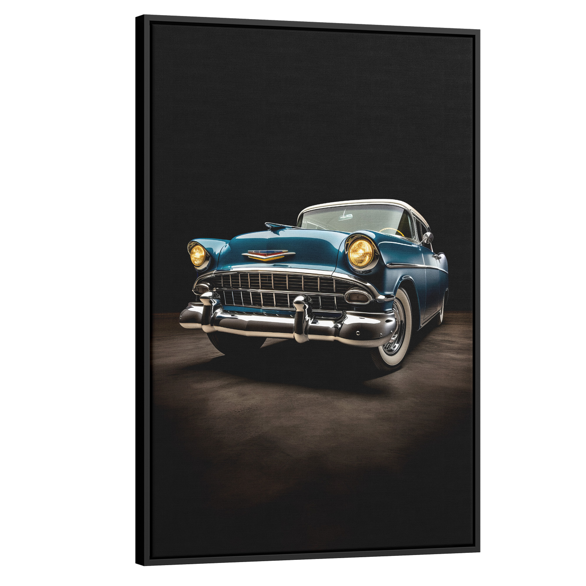 Quadro em canvas Carro azul dos anos 50 | Criações Criativas