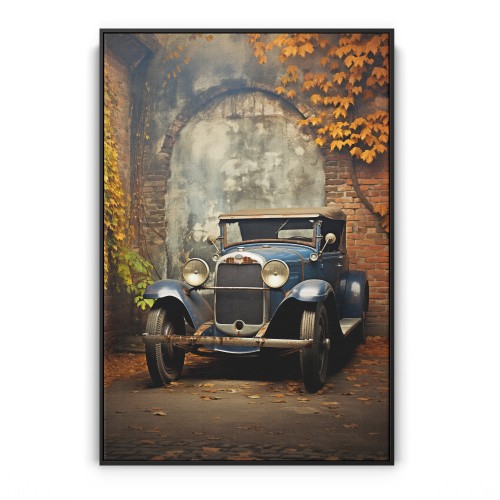 Quadro em canvas Calhambeque Azul | Criações Criativas